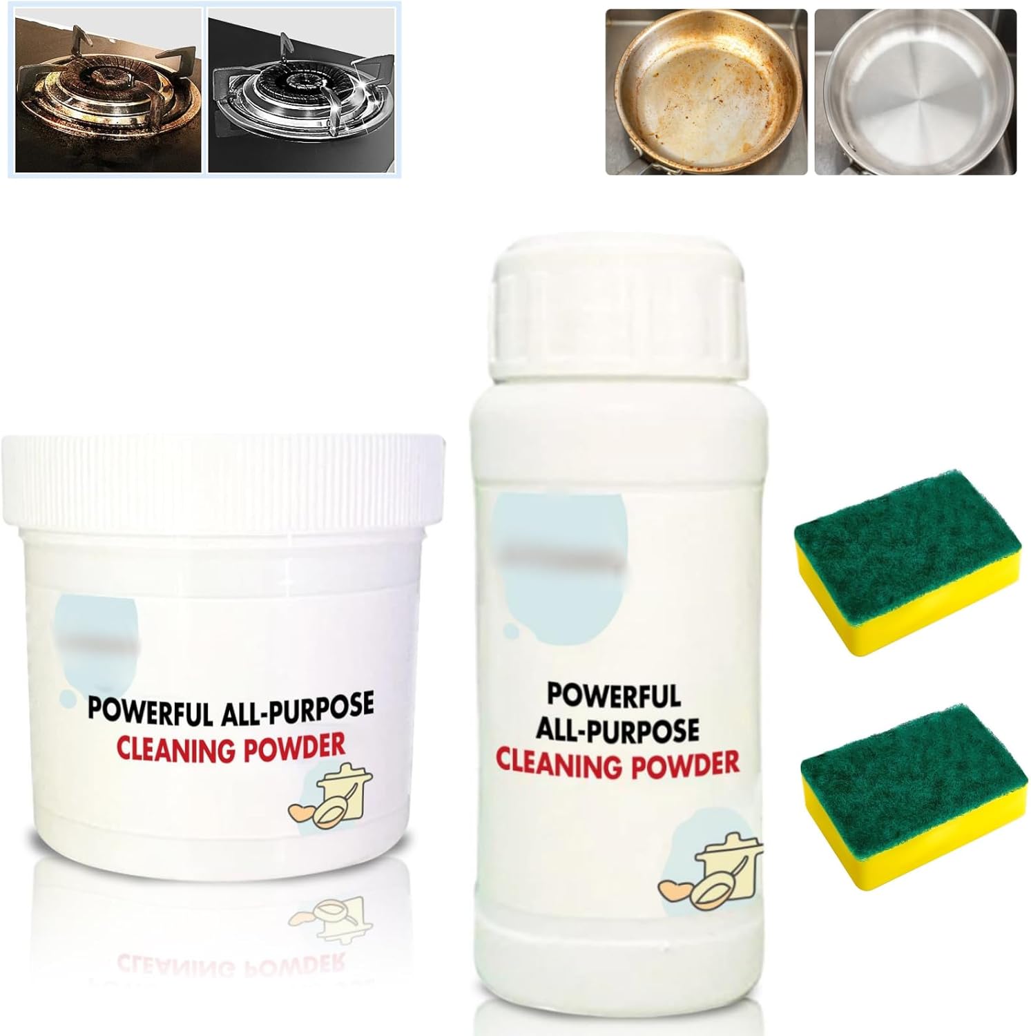 Amazon.com: MONBEQ Powerful Kitchen All-Purpose Powder Cleaner, Foam ...