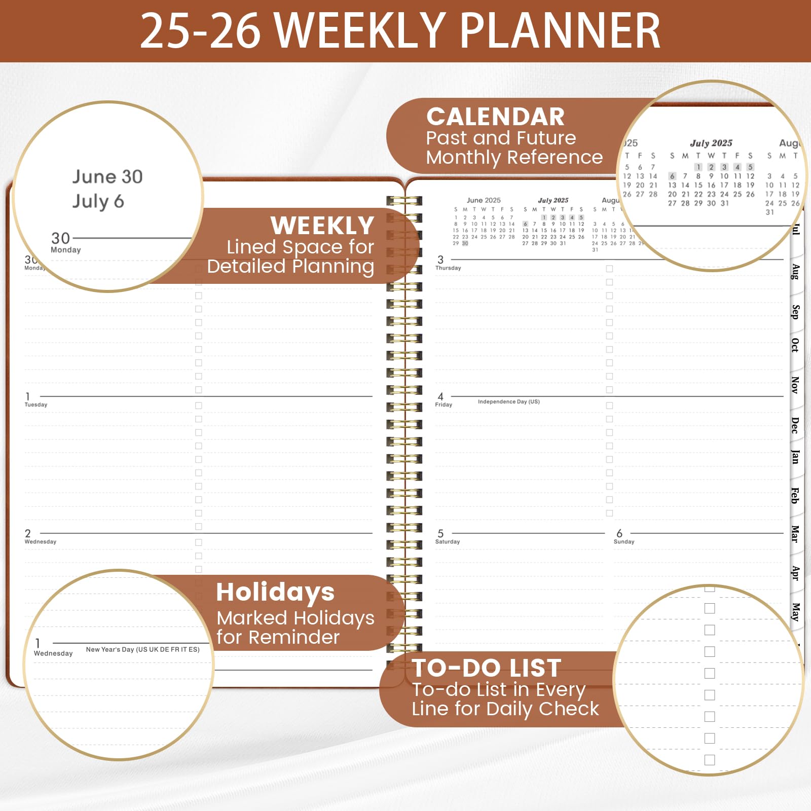 Pink Planner 2025-2026 Planner 2025-2026 - JULY 2025 - JUNE 2026 ...