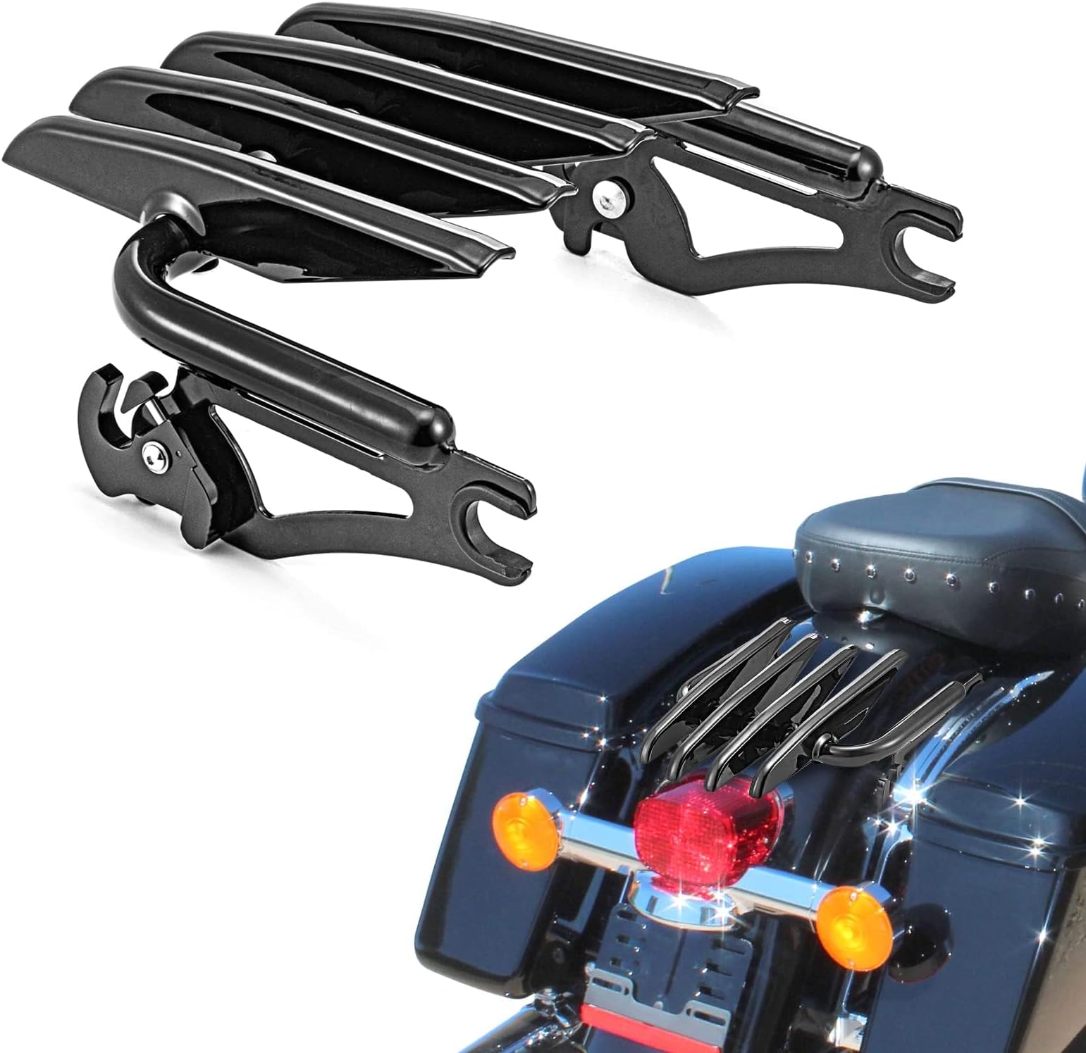 Amazon.com: Dasen Stealth Luggage Rack Detachable Compatible with ...