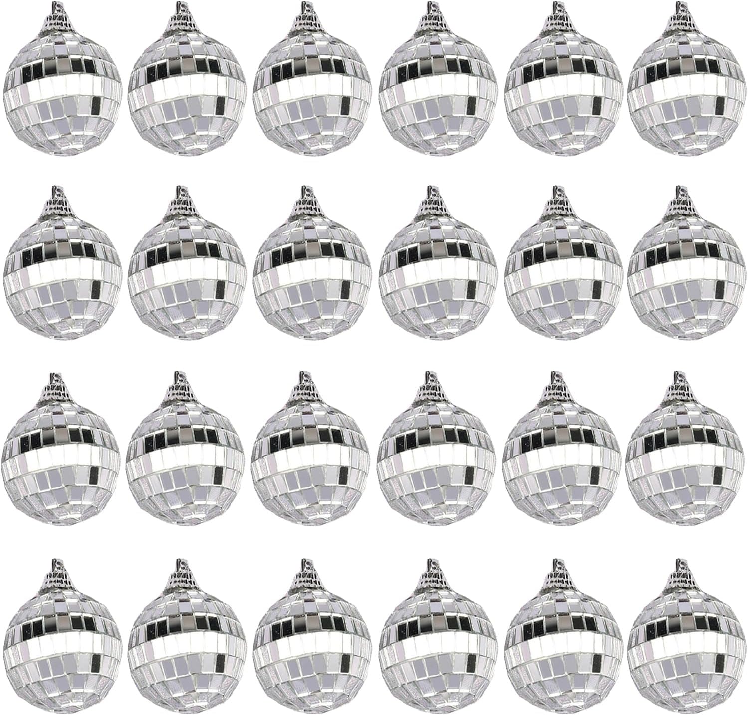XNHIU Mini Disco Balls Mirror Disco Balls Ornament Silver Glitter Balls ...