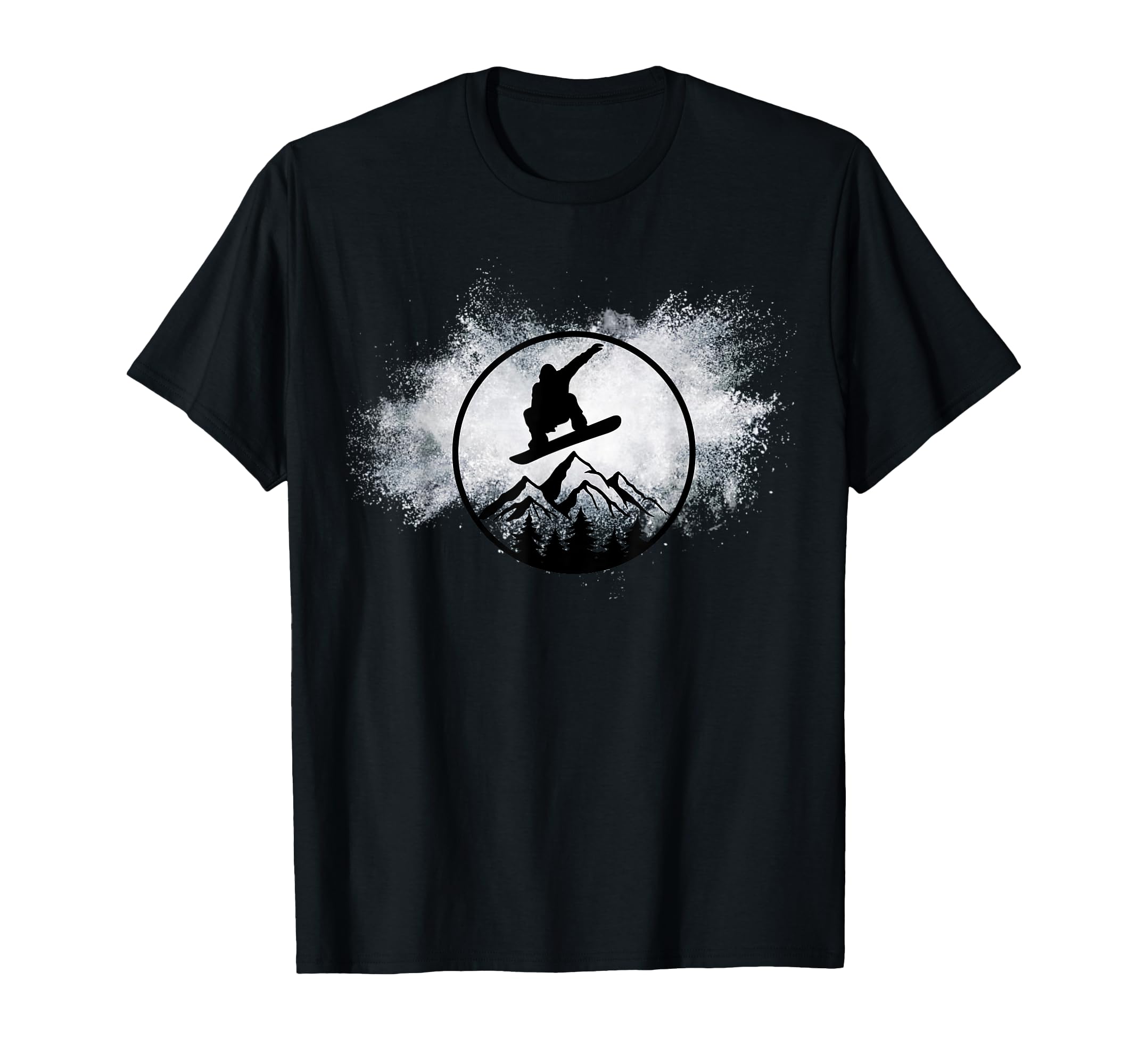 Amazon.com: Snowboard Snow Cloud Big Air Snowboarder Snowboarding T ...
