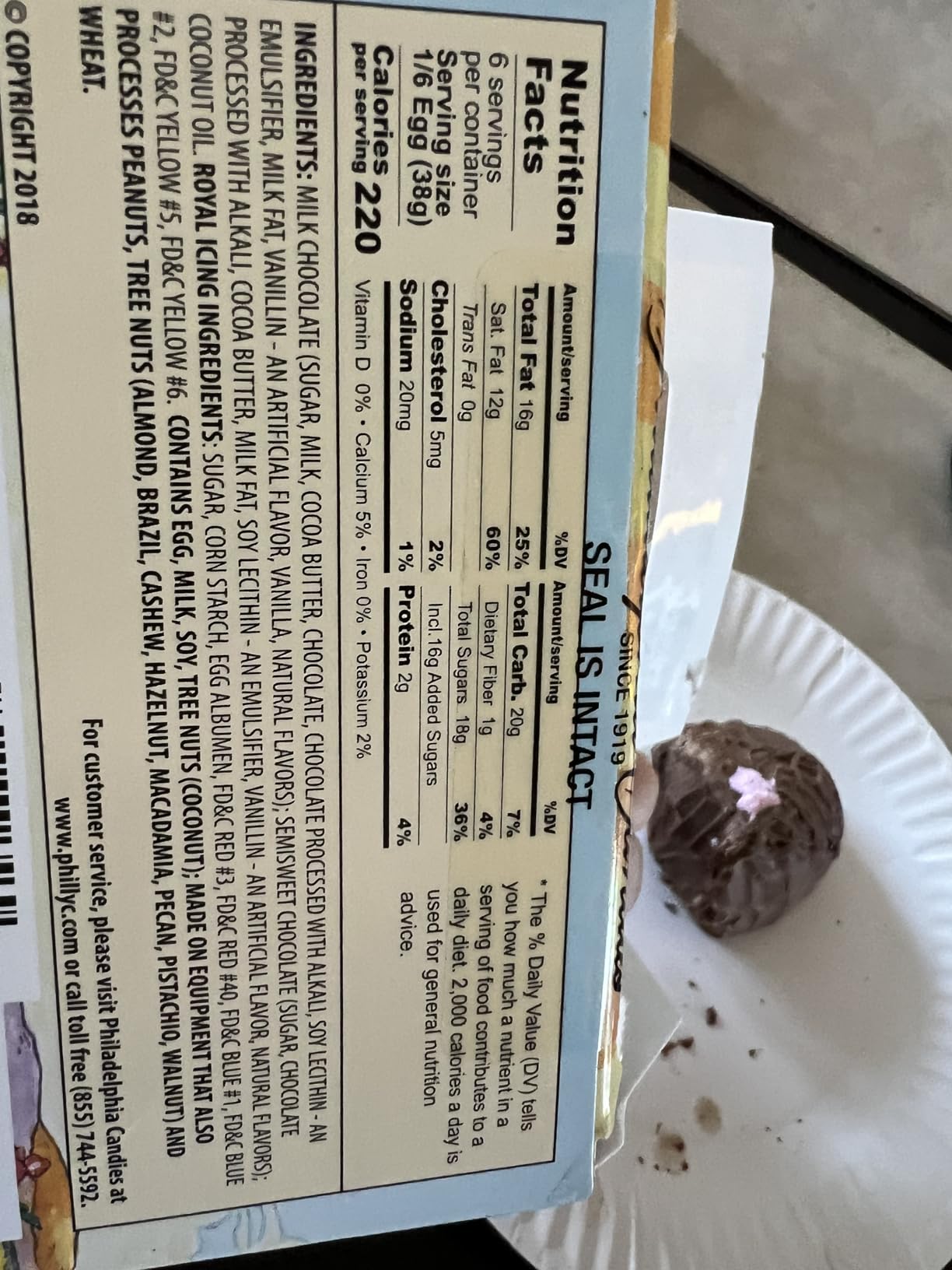 Amazon.com : Philadelphia Candies Fruit and Nut Egg, Dark Chocolate 8 ...