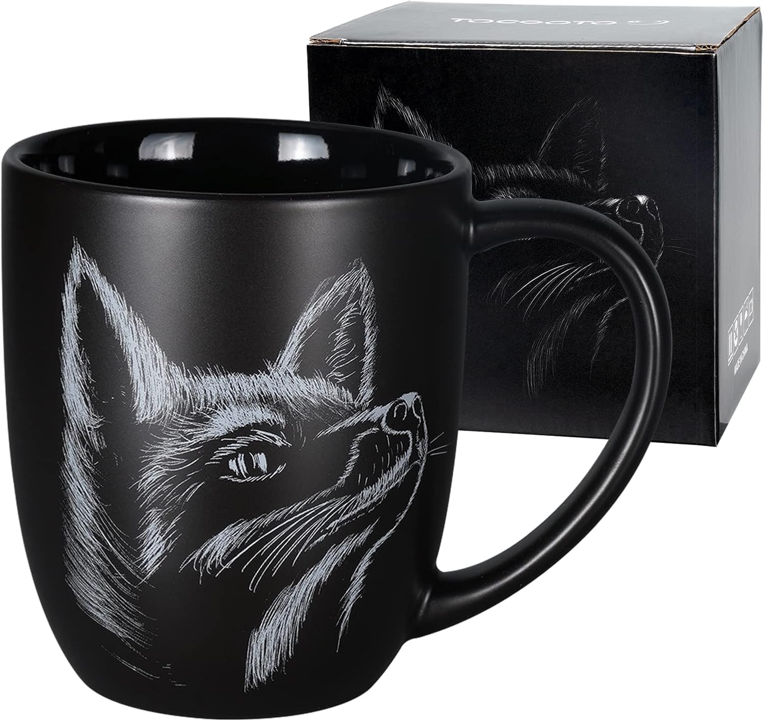 Amazon.com: ToCooTo Fox Ceramic Coffee Mug 14oz Novelty Tea Mug Fox ...