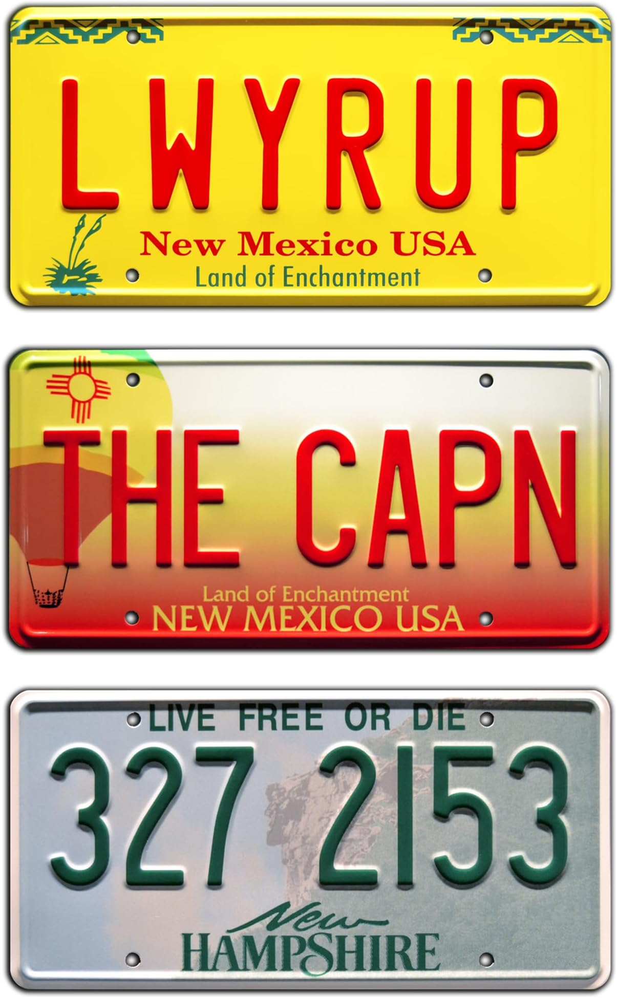 Amazon.com: Breaking Bad | LWYRUP + The CAPN | Metal Stamped License ...