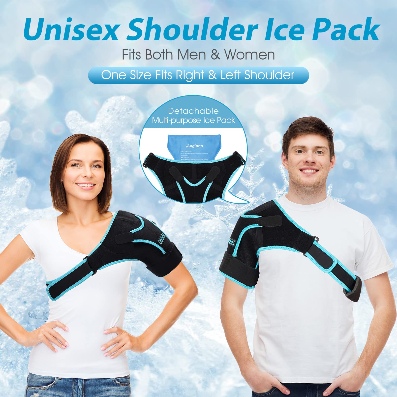 Maginno Shoulder Ice Pack Rotator Cuff Cold or Hot Therapy, Shoulder ...