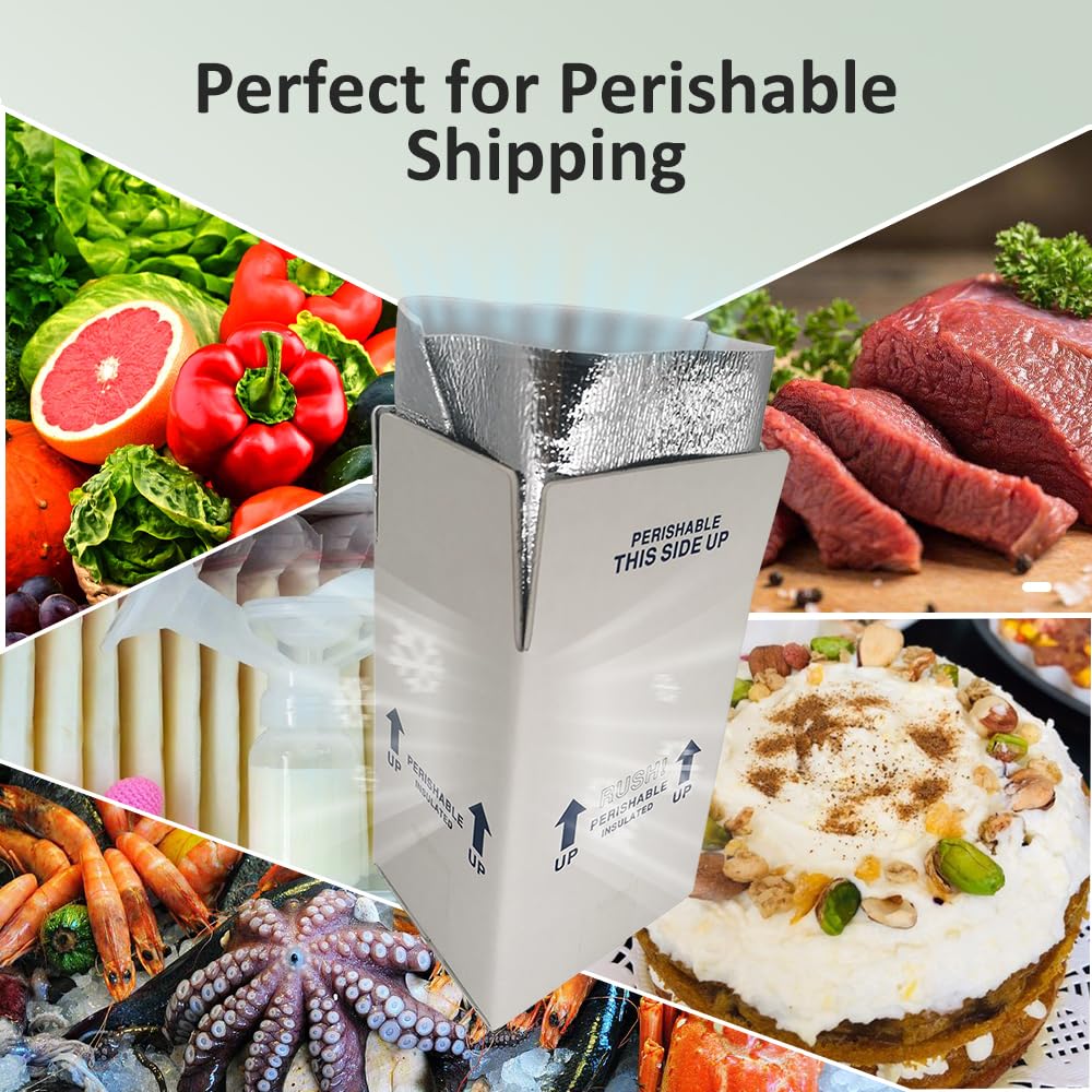 Snapklik.com : Rnisda 7x6x10 Small Insulated Shipping Boxes
