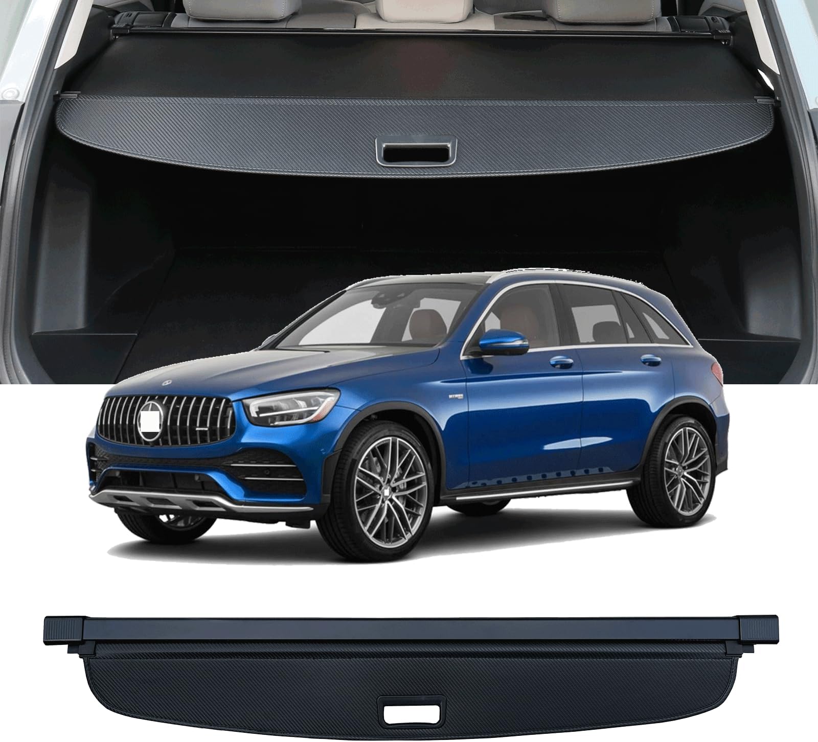 Amazon.com: Cargo Cover Compatible with Mercedes-Benz GLC 2015-2022 ...