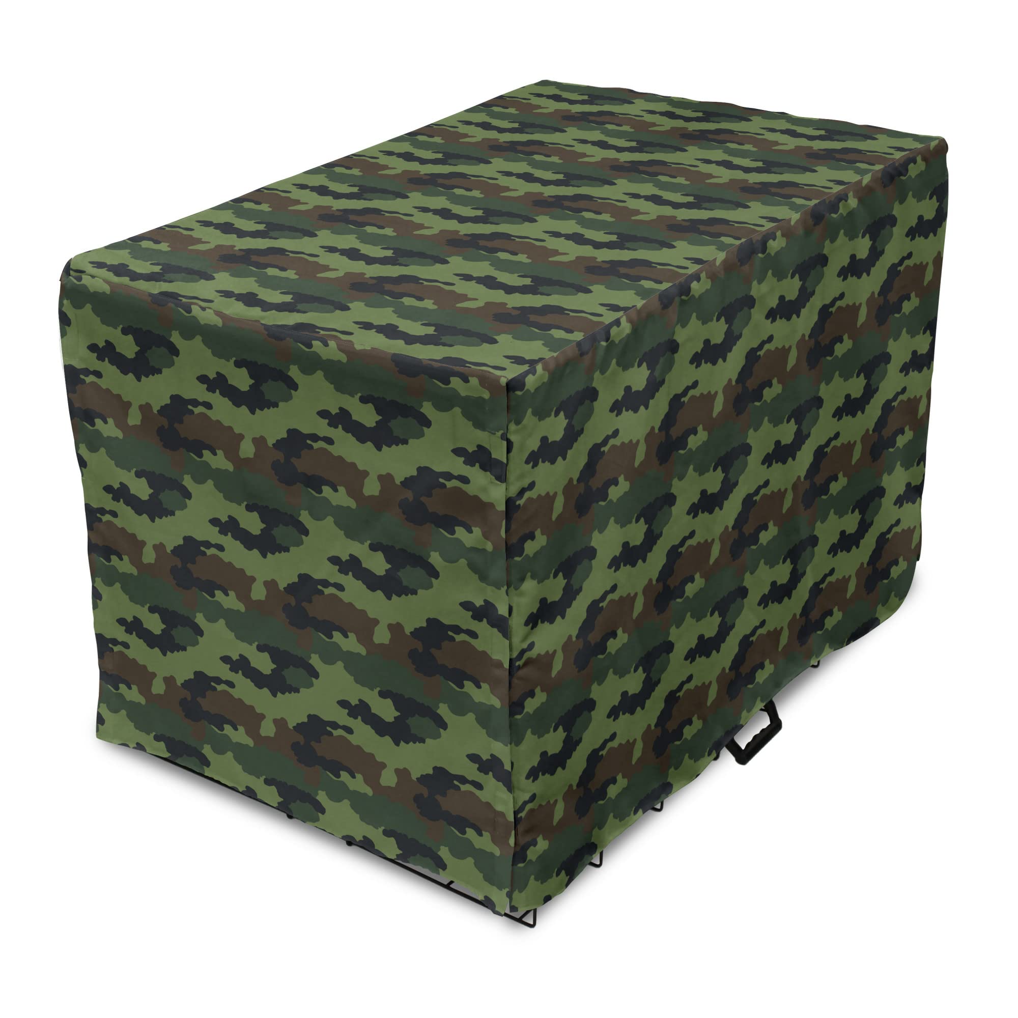 Snapklik.com : Camo Print Dog Crate Cover, Camouflage Pattern Of Modern ...