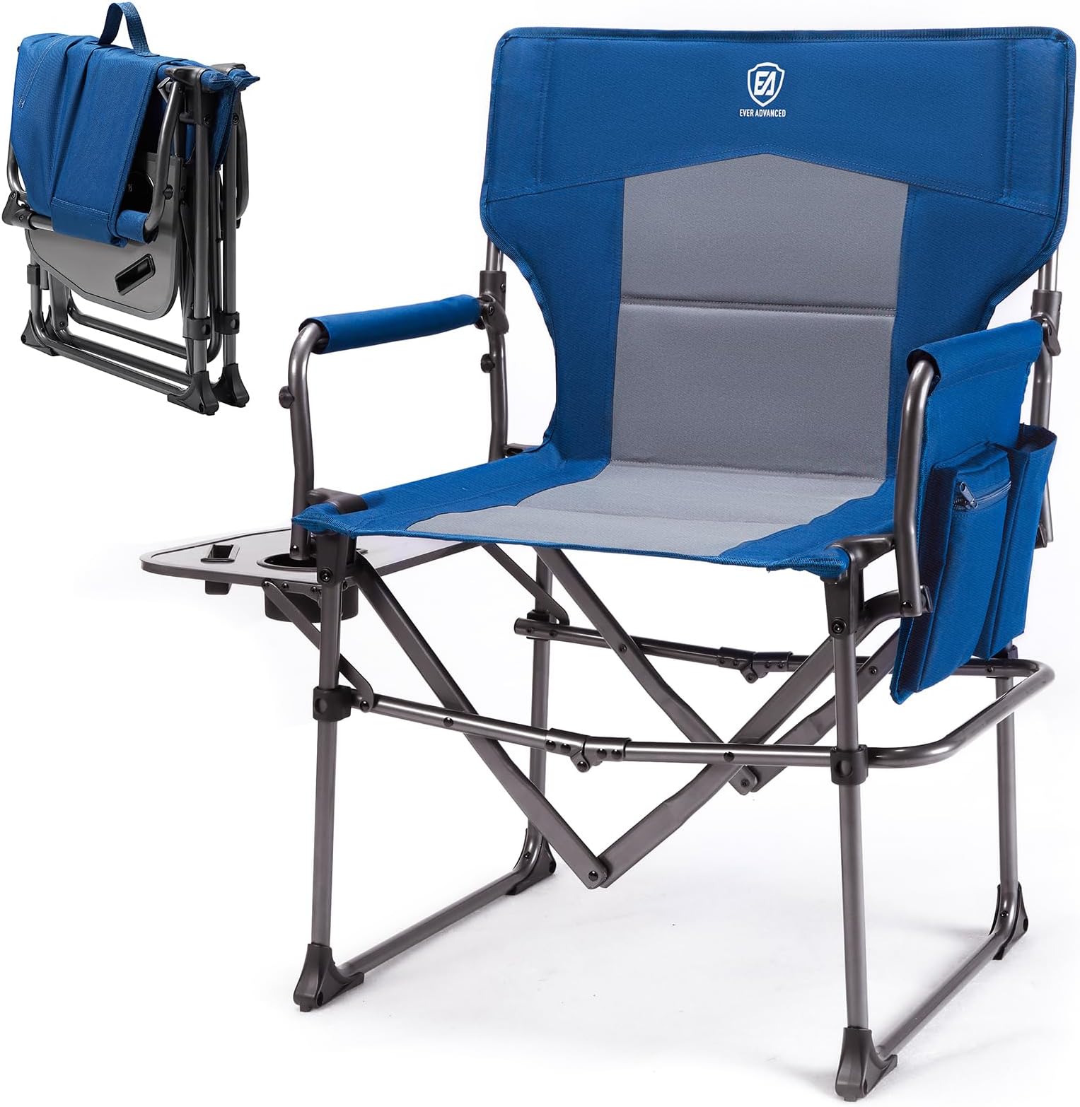 EVER ADVANCED Directors Chair for Adults, Oversized Camping Chair for ...