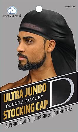 Amazon.com: Dream World Ultra Jumbo Stocking Cap Black (Pack of 3 ...