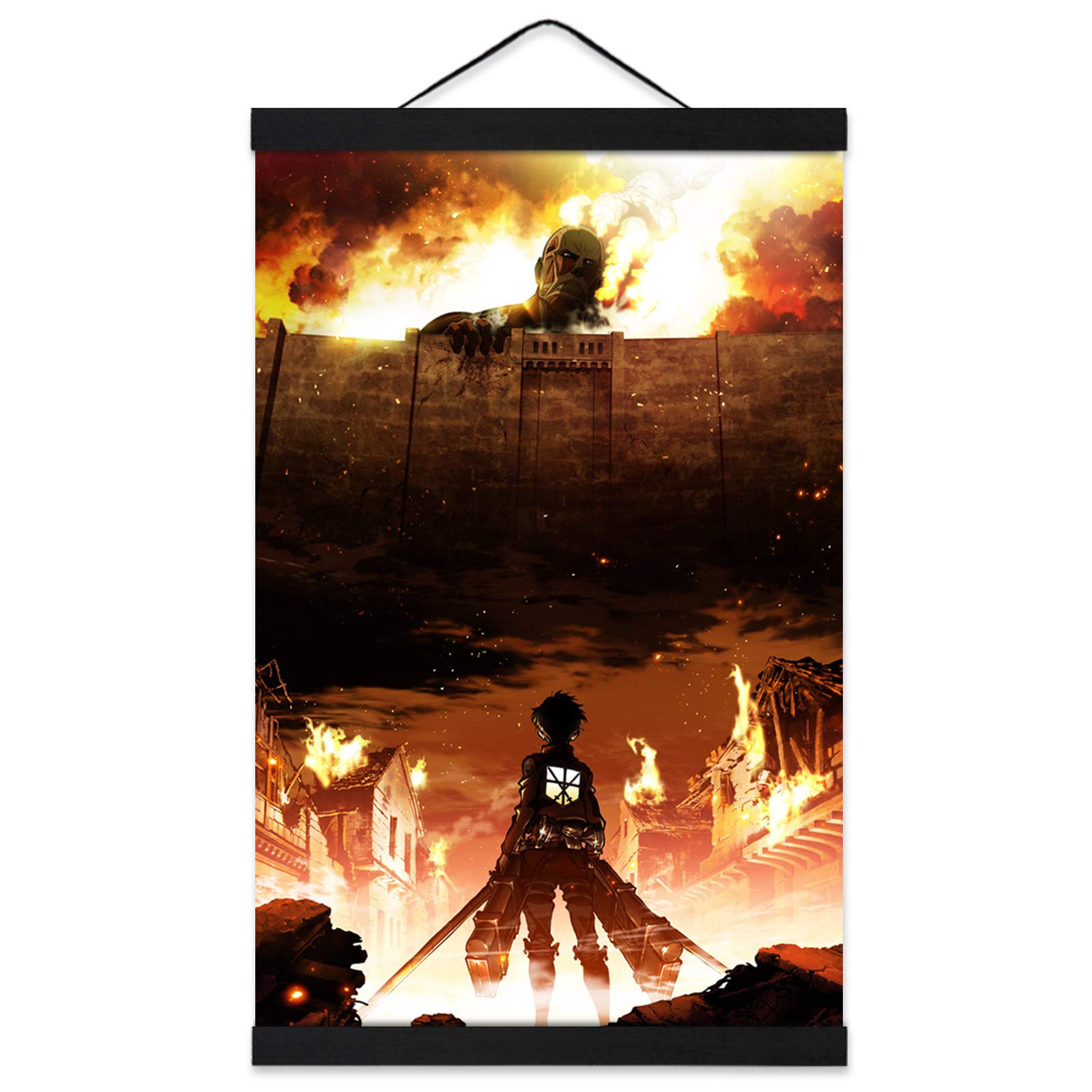 Buy YIU Attack On Titan s Wall Scroll Shingeki No Kyojin Anime Pictures ...