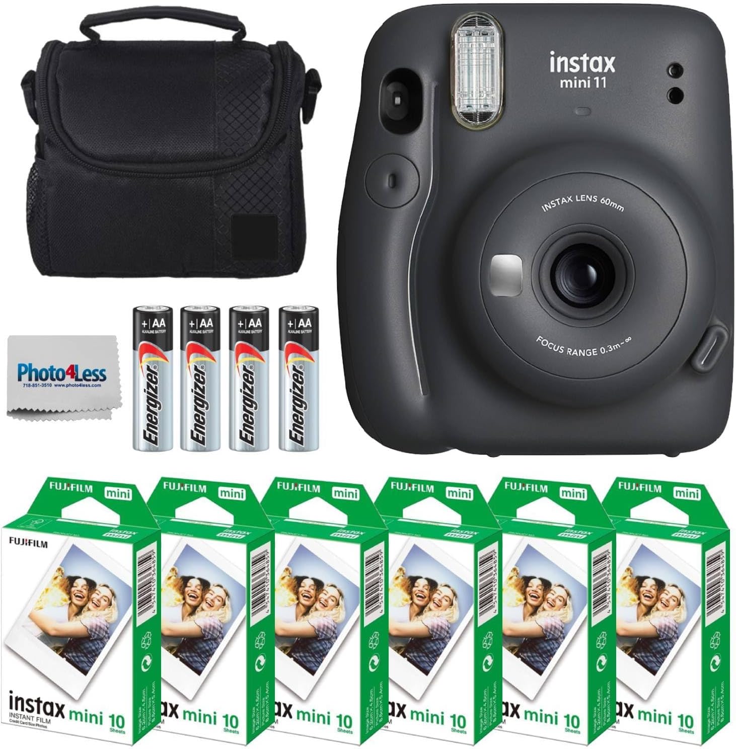 Amazon.com : Fujifilm Instax Wide 300 Instant Film Camera (Black) and ...