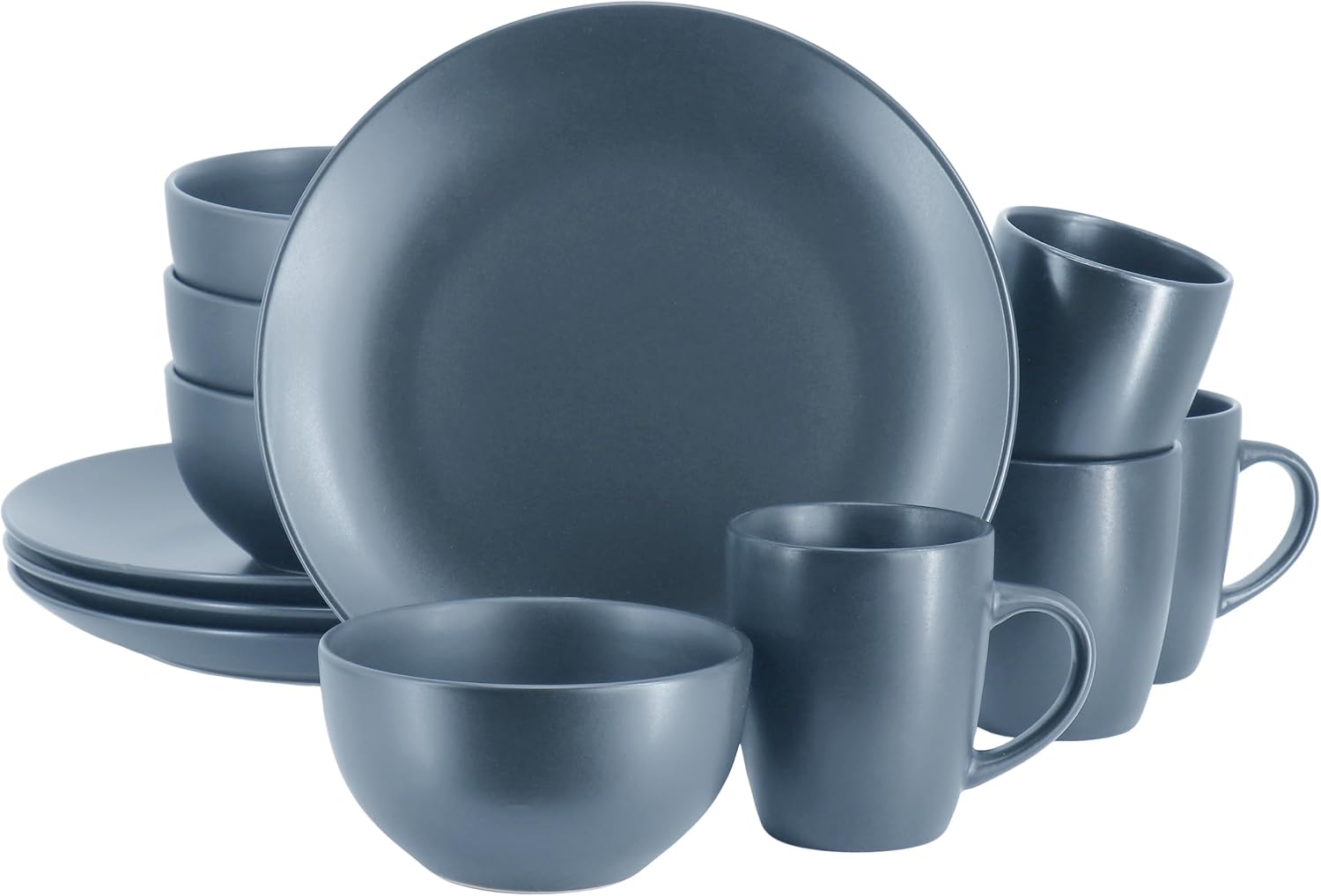 Amazon.com | Gibson Home Everyday Plus 12 Piece Round Stoneware ...