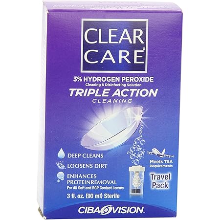 Amazon.com: Clear Care Triple Action Contact Lens Cleaning Disinfecting ...