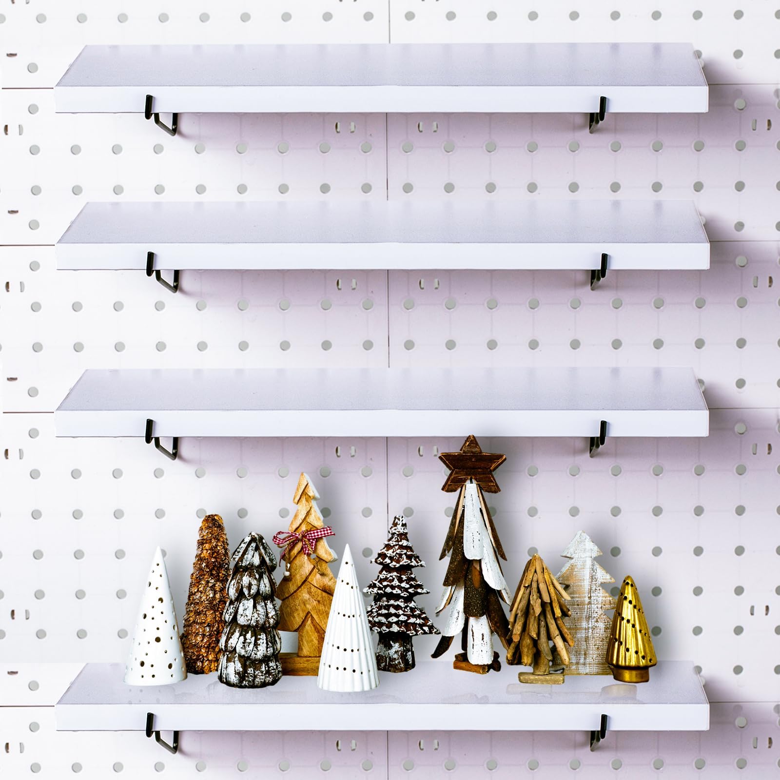 Amazon.com: Wall Control Pegboard Shelf 6in Deep Pegboard Shelf ...