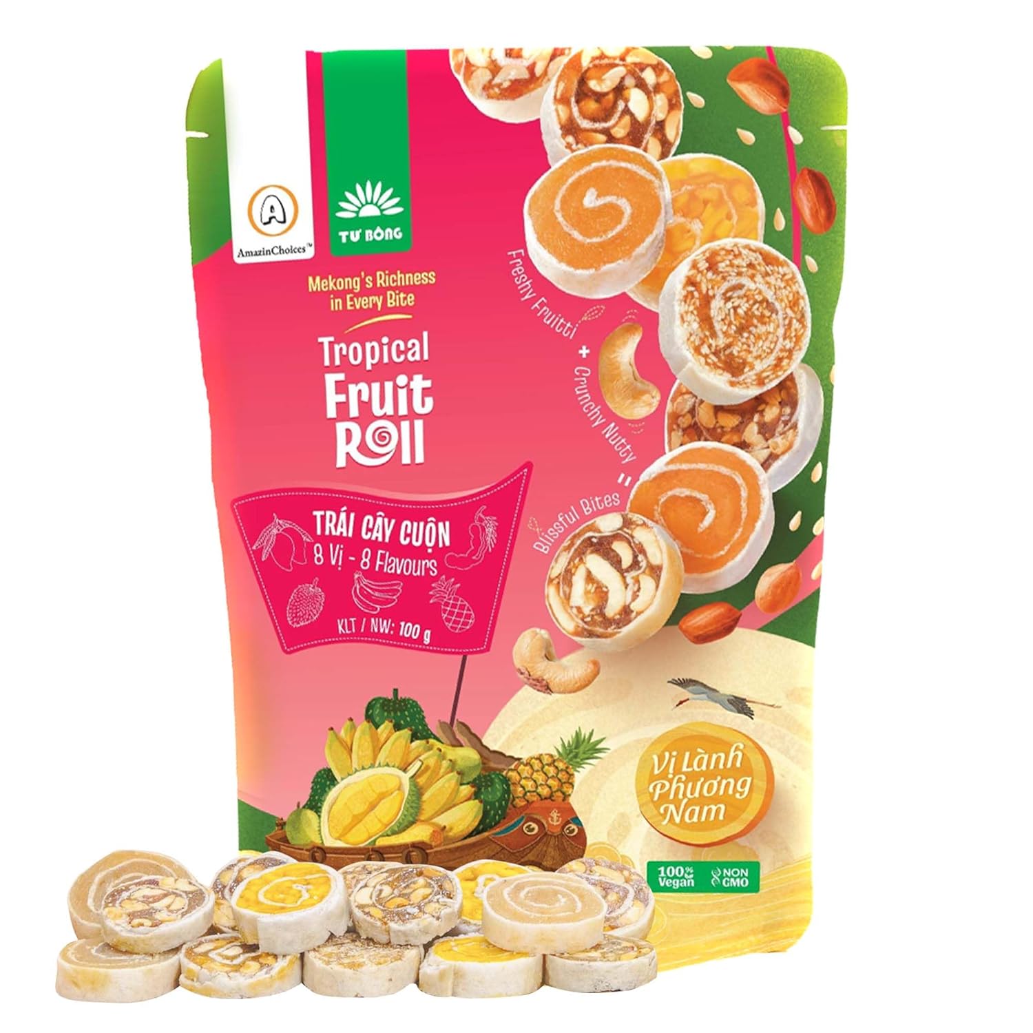 Amazon.com: Amazin Choices Fruit Roll Ups - Fruit Swirls - Snack Swirls ...