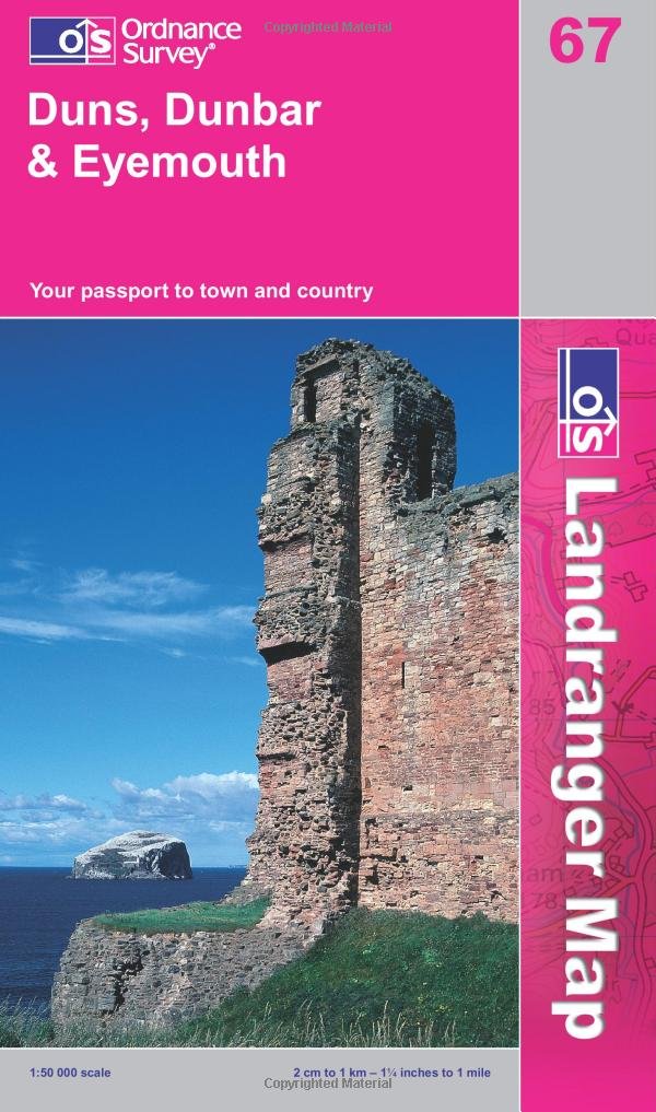 L/R Map 067 Duns Dunbar & Eyemouth (Landranger Maps): Ordnance Survey ...