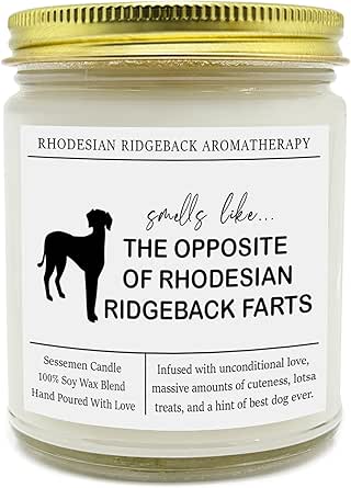 Amazon.com: Sessemen Rhodesian Ridgeback Candle, Rhodesian Ridgeback ...