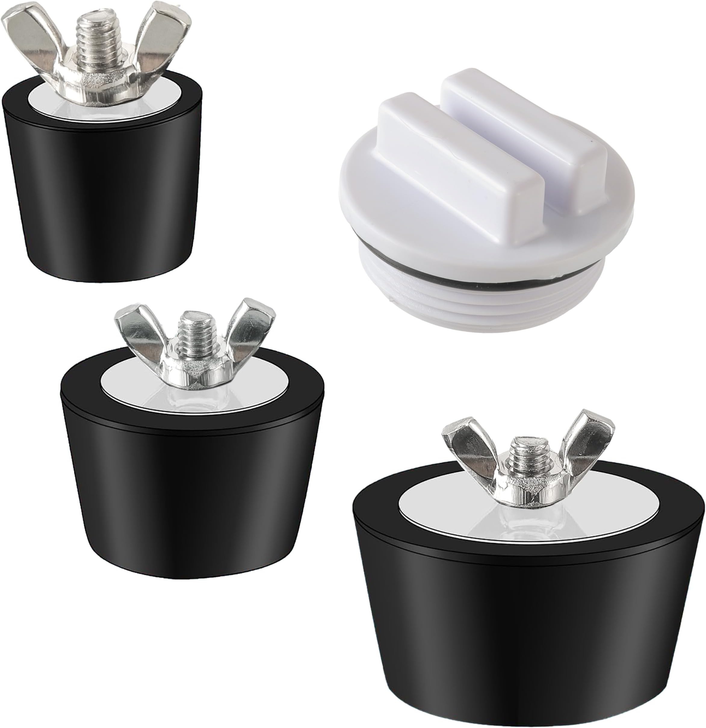 Amazon.com: CDDCWZ 4PCS Rubber Skimmer Plugs - 3 Sizes (1 inch, 1.5 ...