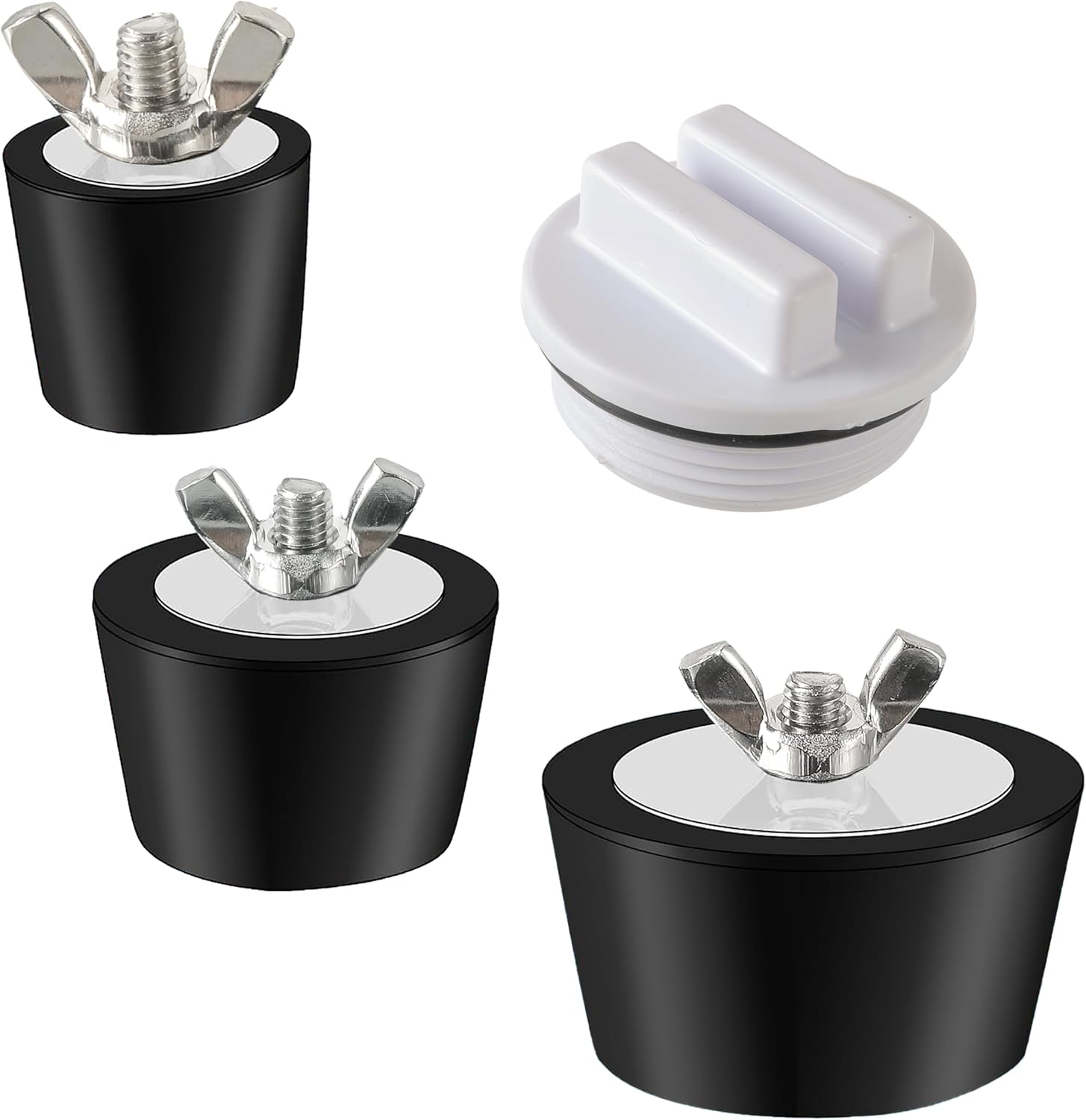 Amazon.com: CDDCWZ 4PCS Rubber Skimmer Plugs - 3 Sizes (1 inch, 1.5 ...
