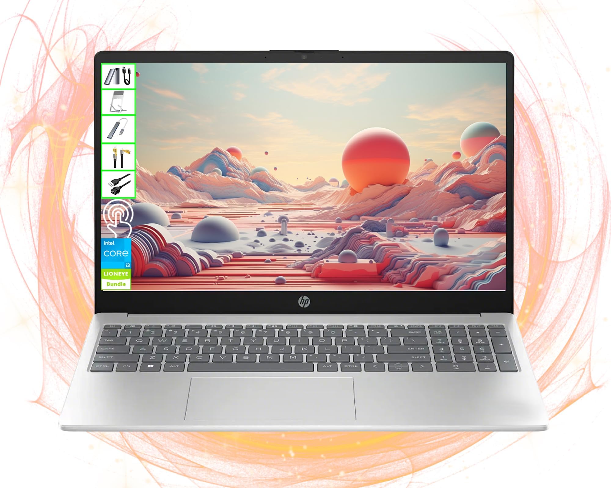 Amazon.com: HP 15 inch Touchscreen Laptop | 15.6" HD Computer | 16GB ...