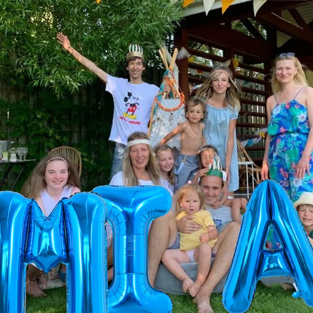 Snapklik.com : 40 Inch Large Blue Letter I Balloons, Giant Alphabet ...