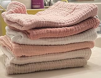 Amazon.com: Konssy 6 Pack Face Cloths, Soft Wash Cloth for Washing Face ...