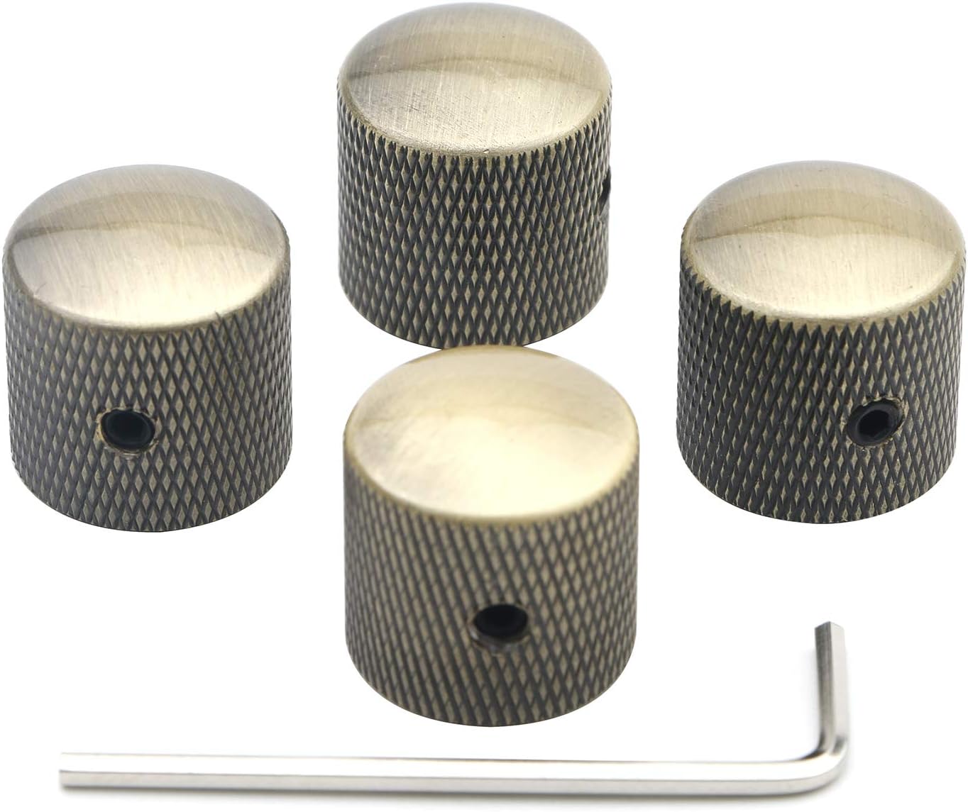 Alnicov Guitar Speed Control Knobs Metal Volume Tone Dome Tone Knobs ...