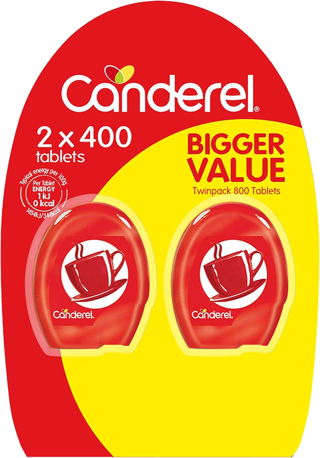 Canderel Sweetener Zero Calorie Tablets Value Pack, 800 Tablets ...