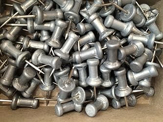 Amazon.com: GEM CPAL3 Aluminum Head Push Pins, Aluminum, Silver, 3/8 ...