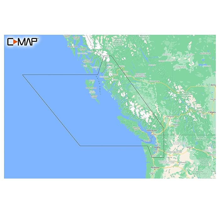 Buy C-MAP Reveal Coastal - British Columbia and Puget Sound, Map Card ...