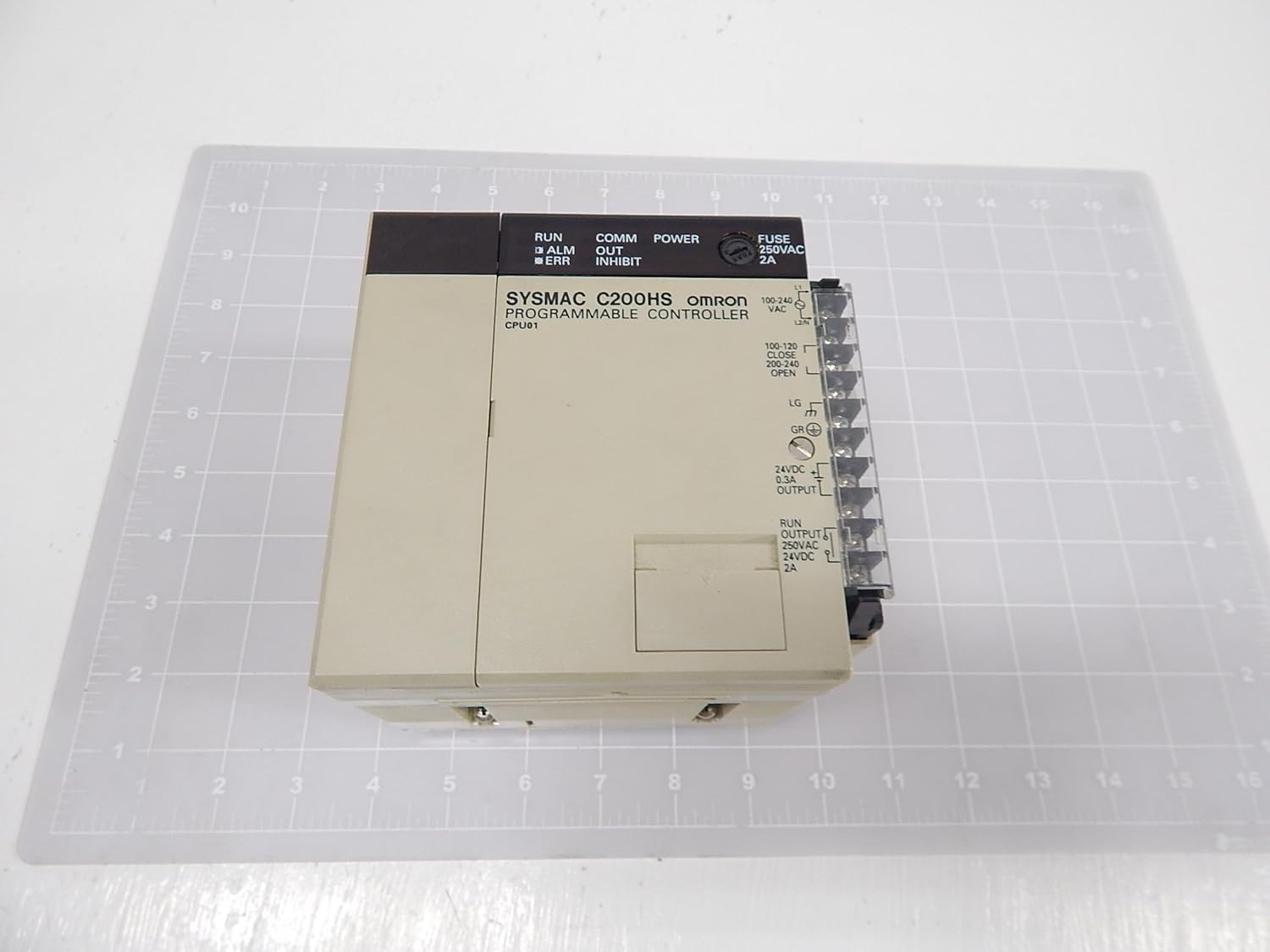 Amazon.com: Omron C200hs-Cpu01-E Sysmac C200hs Programmable Controller CPU Unit PLC Module ...