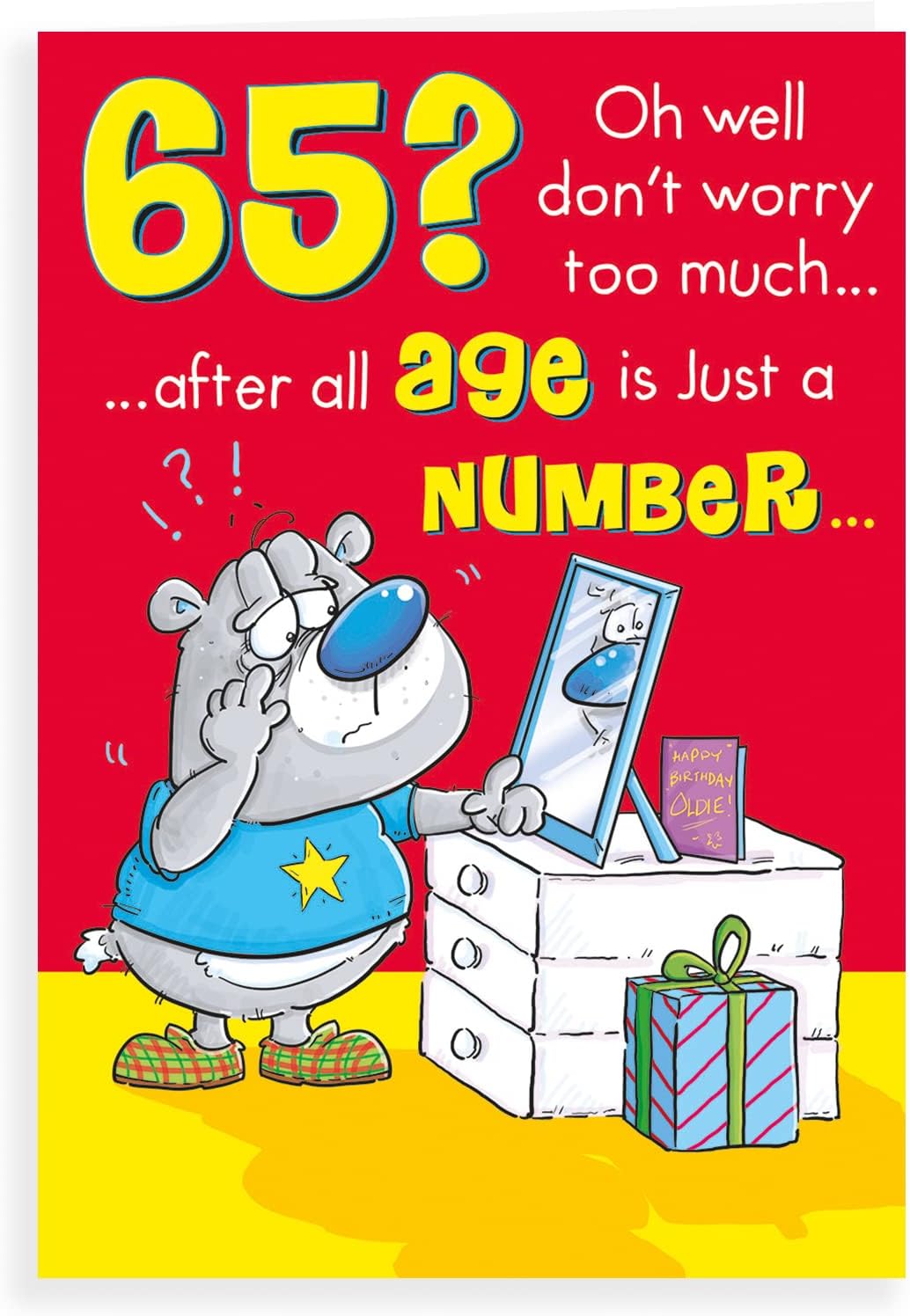 Regal Publishing Humour Milestone Age Birthday Card Age 65 M - 9 x 6 ...