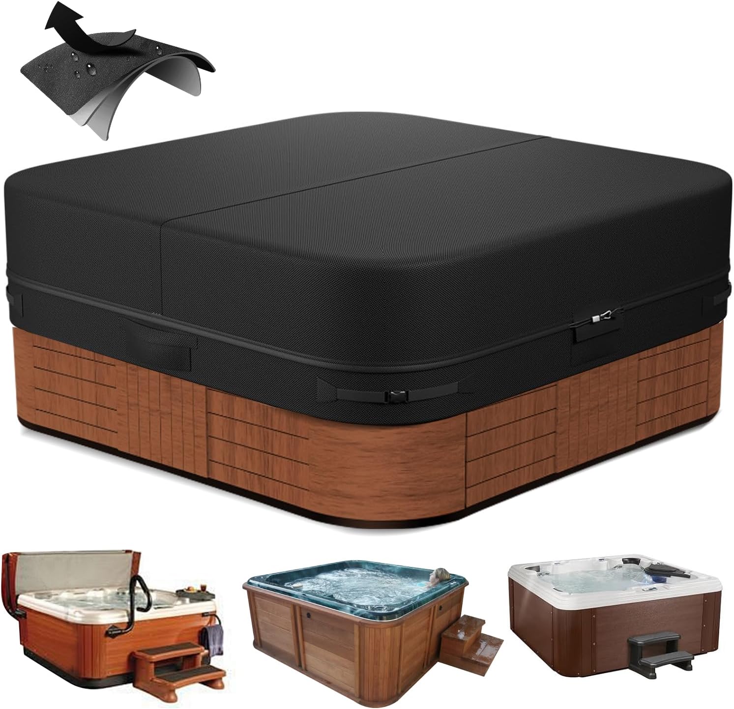 Amazon.com : MySpaCover Custom-Made, Durable Hot tub, Spa Cover ...