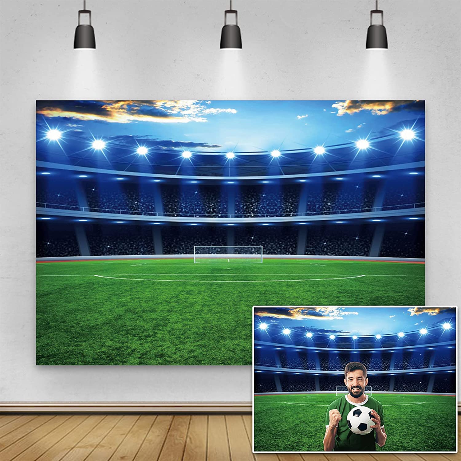 Buy Yeele 9x6ft Football Stadium Backdrop Boys Themed Birthday Party ...