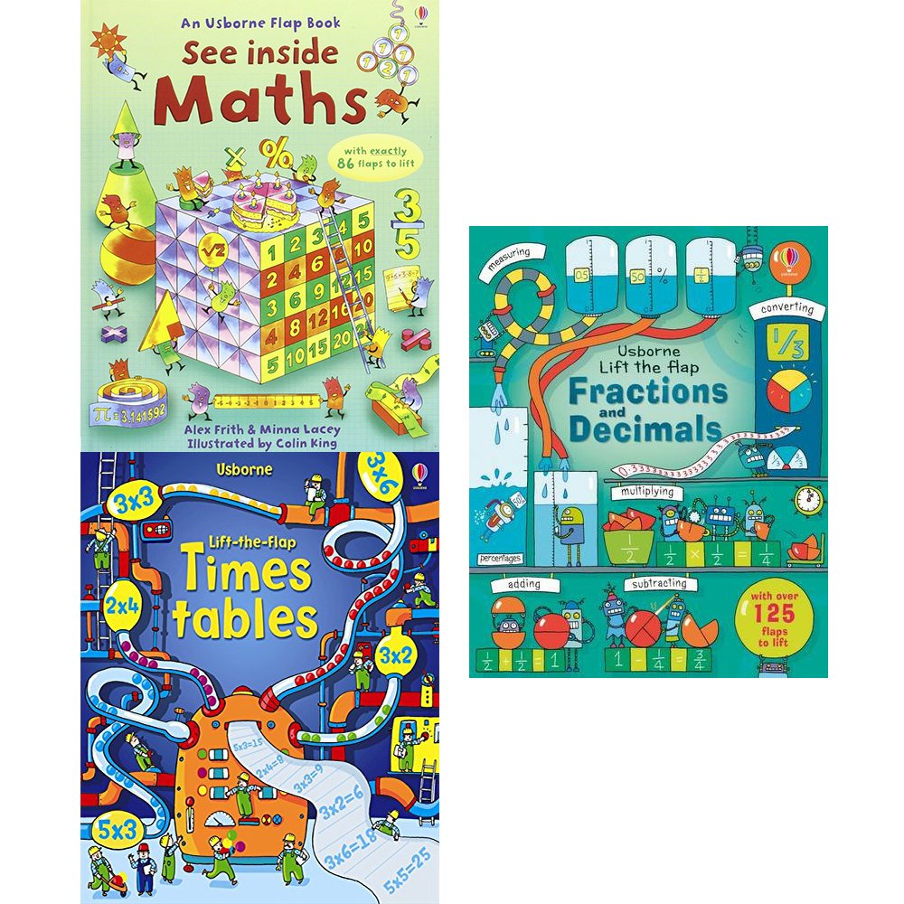 See inside maths, lift the flap times tables book, fractions and ...