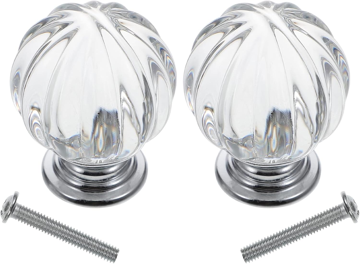 Amazon.com: SOLUSTRE Drawer Pulls 1 Set of Crystal Curtain Finials ...