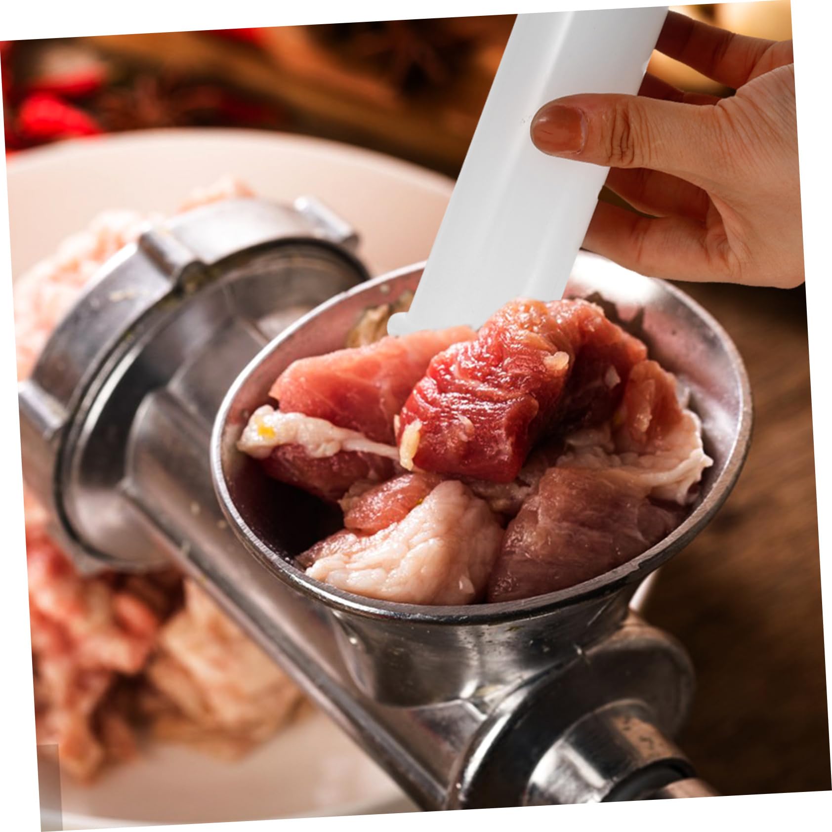 Snapklik.com : Meat Grinder Cutting Rod Food Pusher Meat Chopper ...