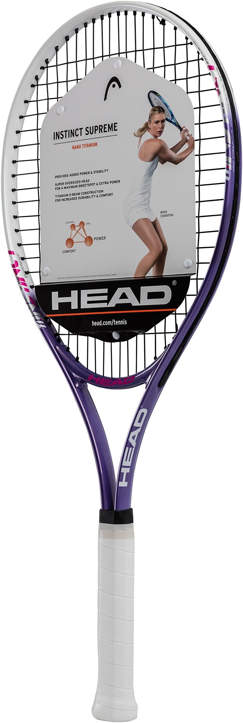 HEAD Ti. Instinct Supreme Tennis Racket - Pre-Strung Head Light Balance ...