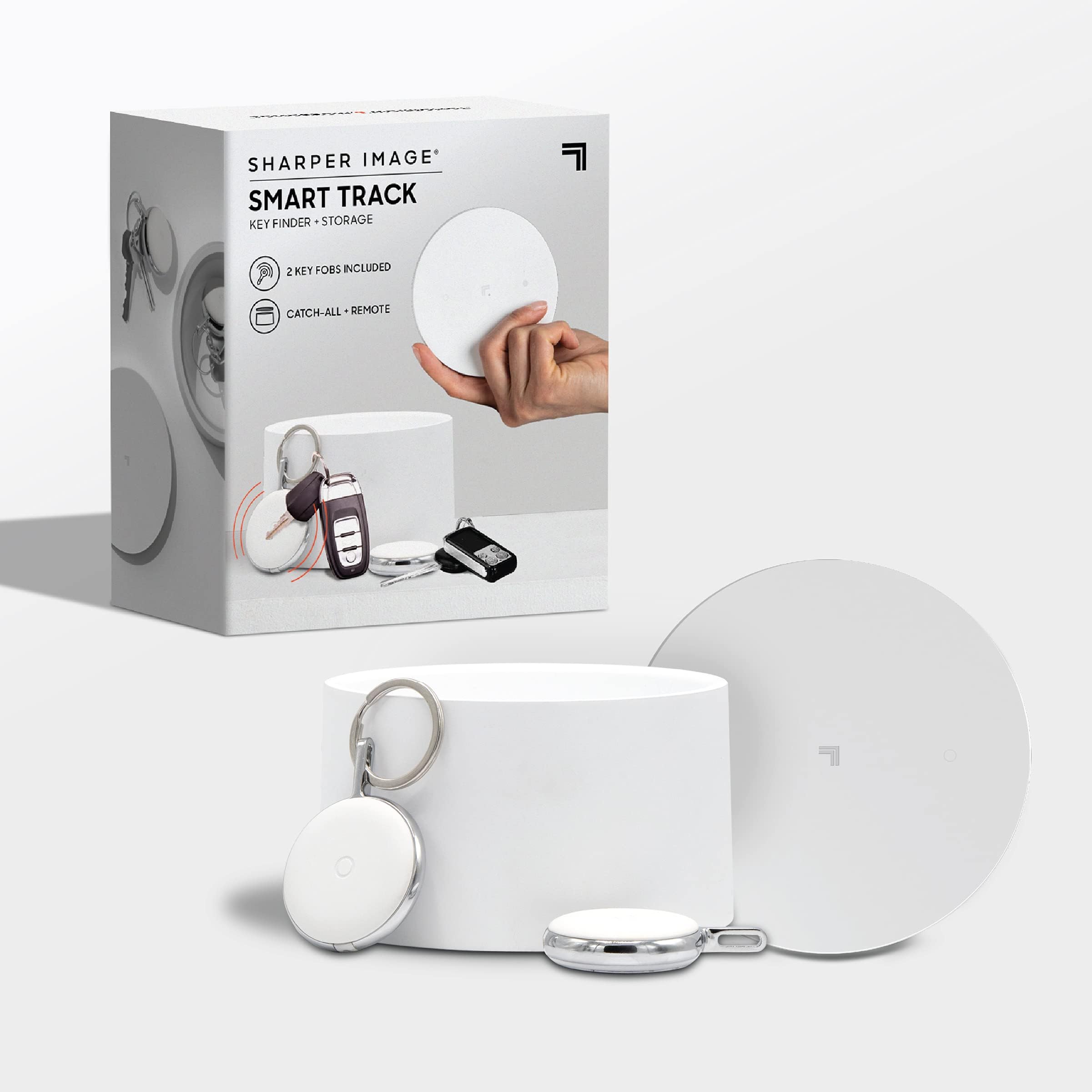 Amazon.com: Sharper Image Smart Track Key Finder + Storage, 60-ft Key ...