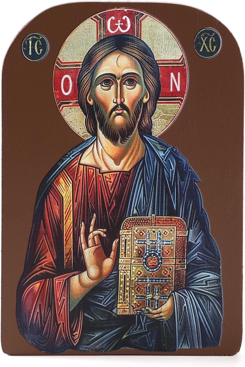 Amazon.com: Brilucky Handmade Wood Greek Christian Orthodox Icons of ...