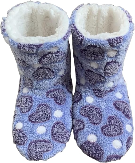 Ladies' Faux Fur Slipper Boots Indoor Bootie, Womens Warm Shoes High ...