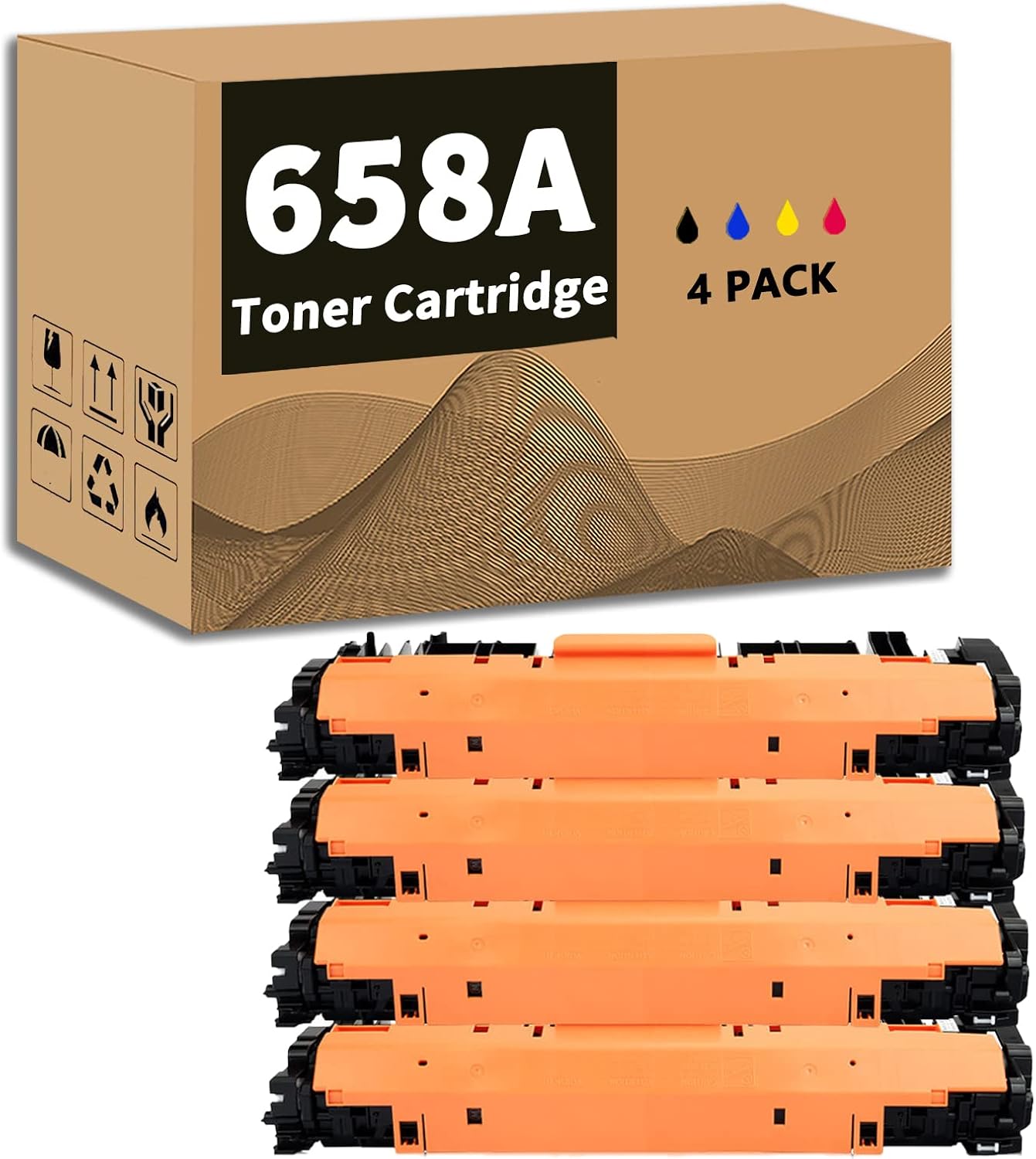 Amazon.com: for HP 658A Toner Cartridge Compatible Used for Color Laserjet Enterprise M751dn ...
