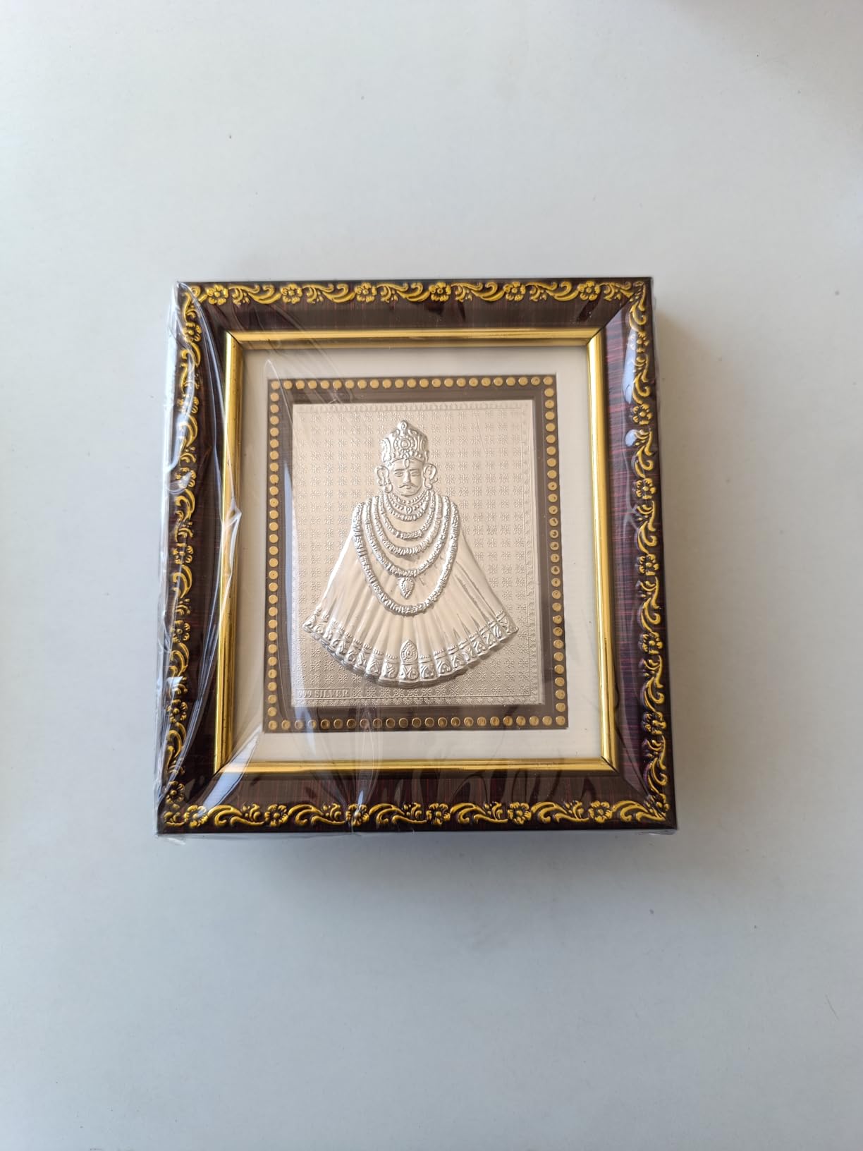 Sandhya Craft 999 Pure Silver Shyam Baba Frame for Home, Office, Pooja ...