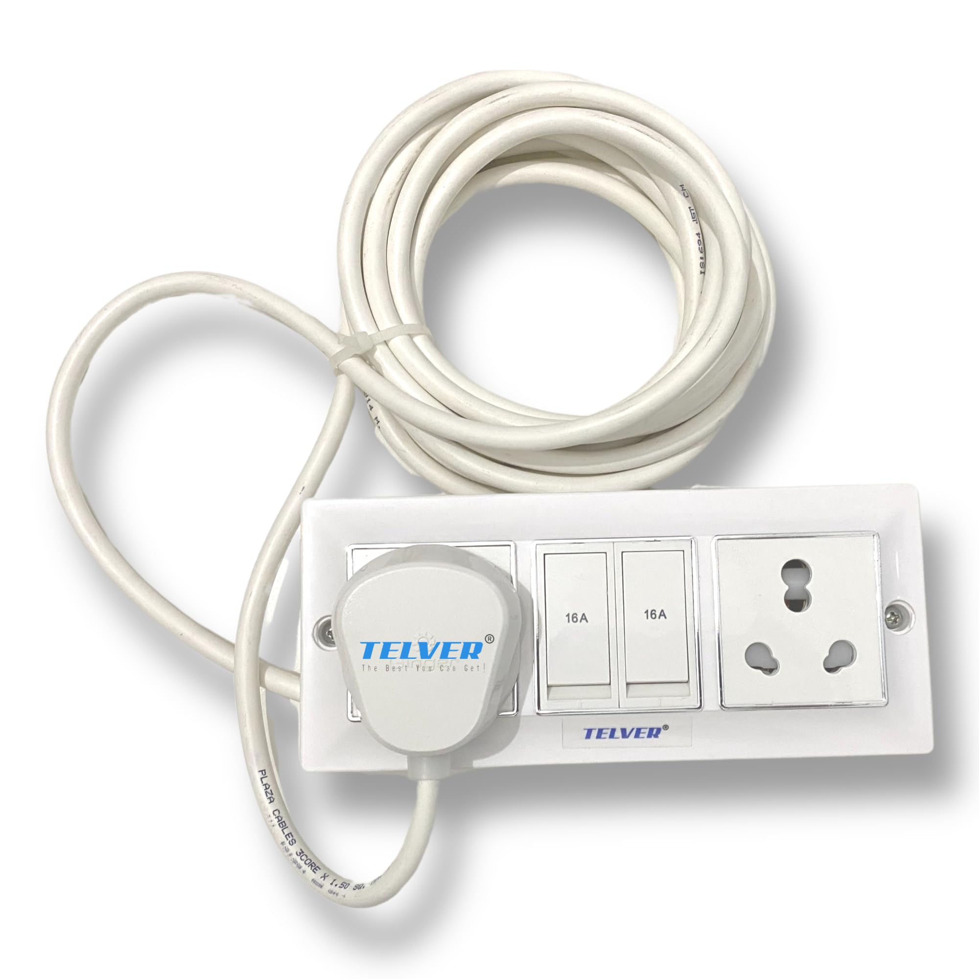 Buy Telver Extension Board with Individual 16 Amp Switch 16 Amp Socket ...