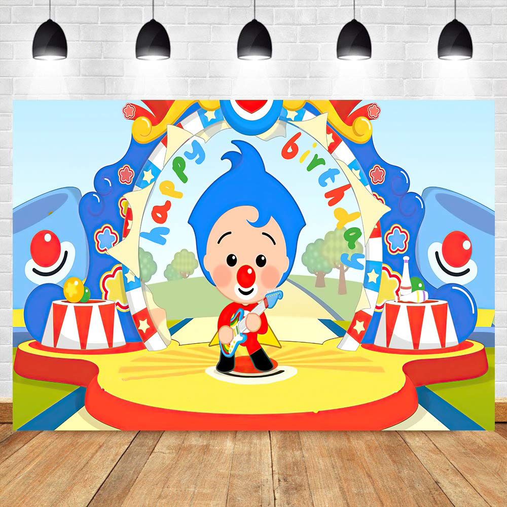 Payaso Plim Plim Party Decorations Birthday Party Backdrop Photograph ...