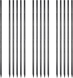 Amazon.com : Ground Rebar Stakes 48 Inch 1/2 Inch Diameter Heavy Duty ...