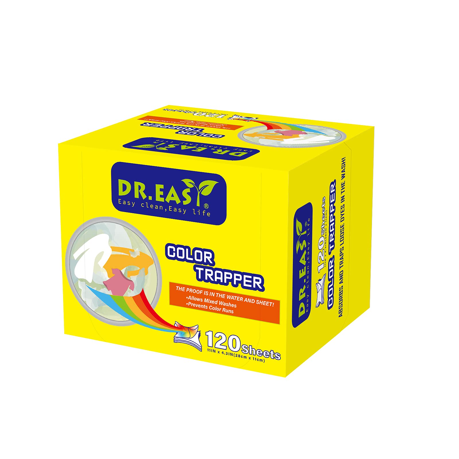 Buy DR.EASY Color Trapper sheets 120ct Color Catcher sheets Dye ...