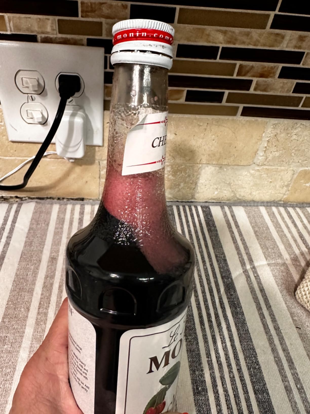 Amazon.com: Monin Flavored Syrup, Cherry, 33.8-Ounce Plastic Bottle (1 ...