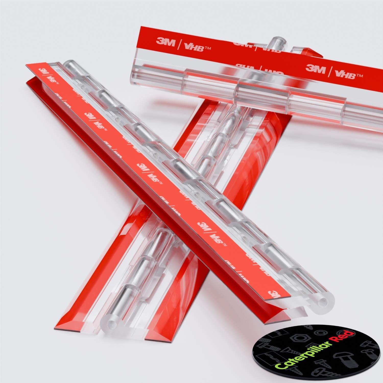 4 x 300mm Flexible Hinges - No glue required, Self Adhesive, Low ...